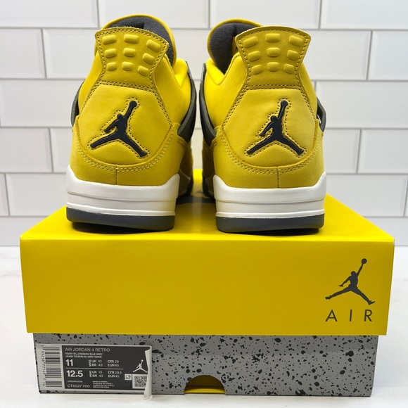 Jordan | Shoes | New Nike Retro Air Jordan Lightning Yellow 4s 4 Mens ...